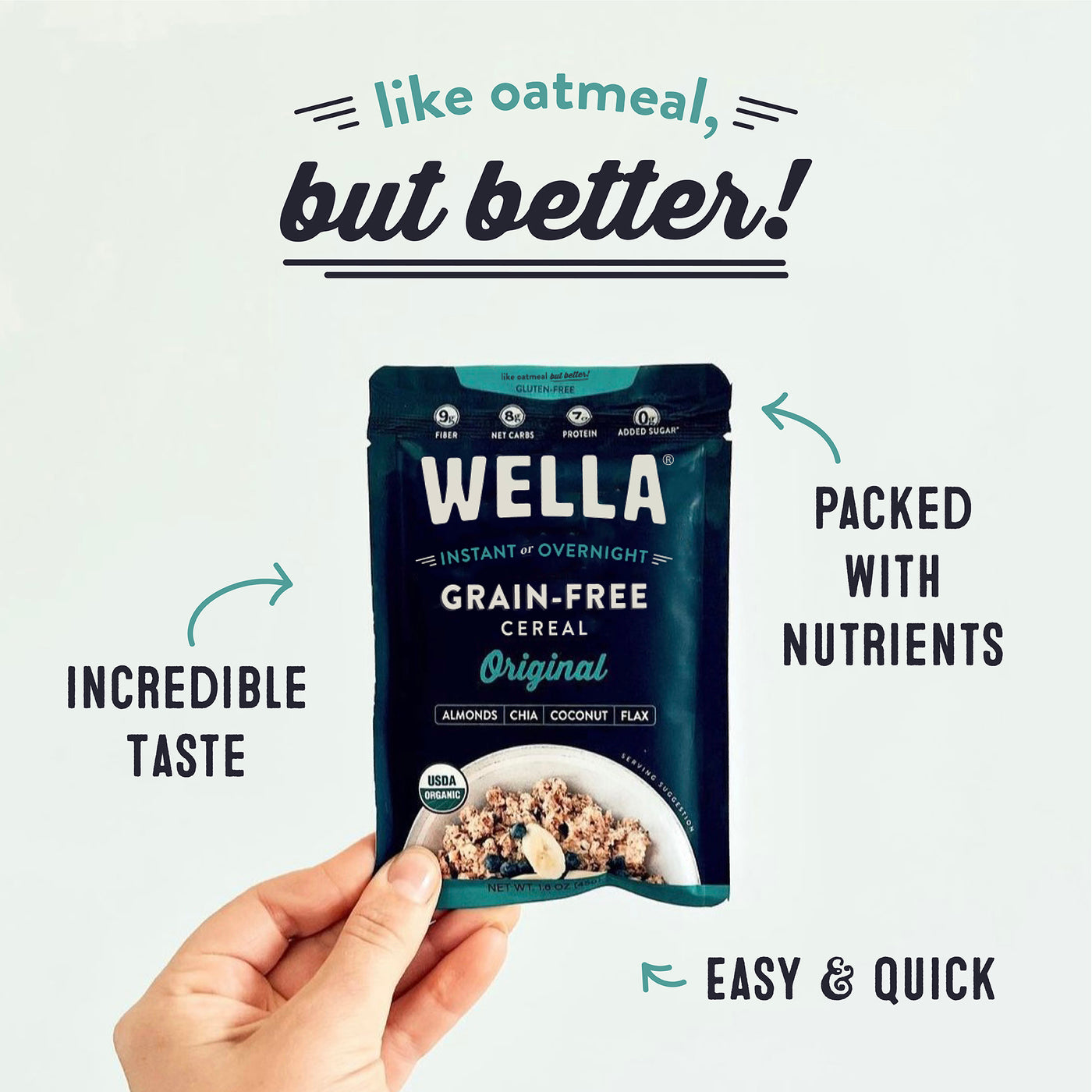 N'Oats Original - Grain Free Cereal | Wella Foods